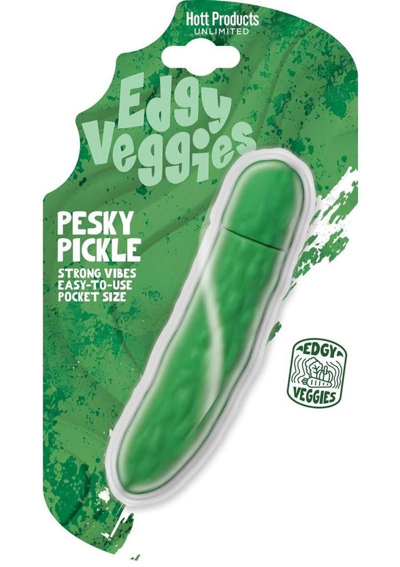 Edgy Veggies Pesky Pickle Rechargeable Silicone Vibrator – Fantasy Fun Factory