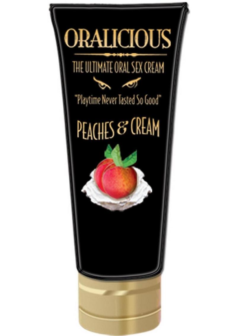 Oralicious Ultimate Oral Sex Cream 2oz - Peaches and Cream – Fantasy Fun Factory