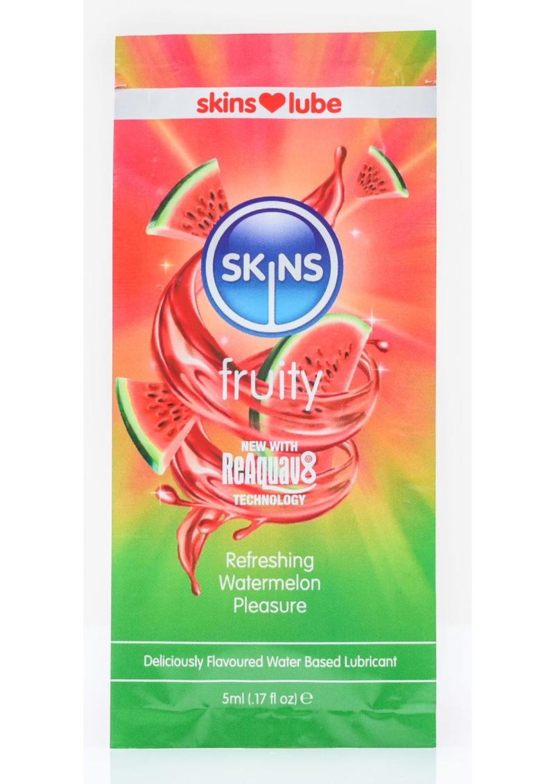 Skins Watermelon Water Based Flavored Lubricant 5ml (Foil – Fantasy Fun Factory
