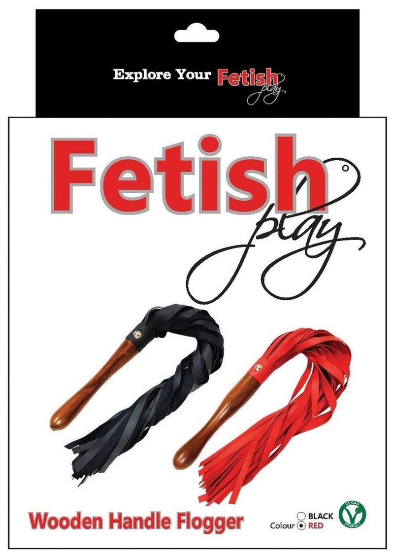 Fetish Play Wooden Handle Flogger Vegan Leather – Fantasy Fun Factory