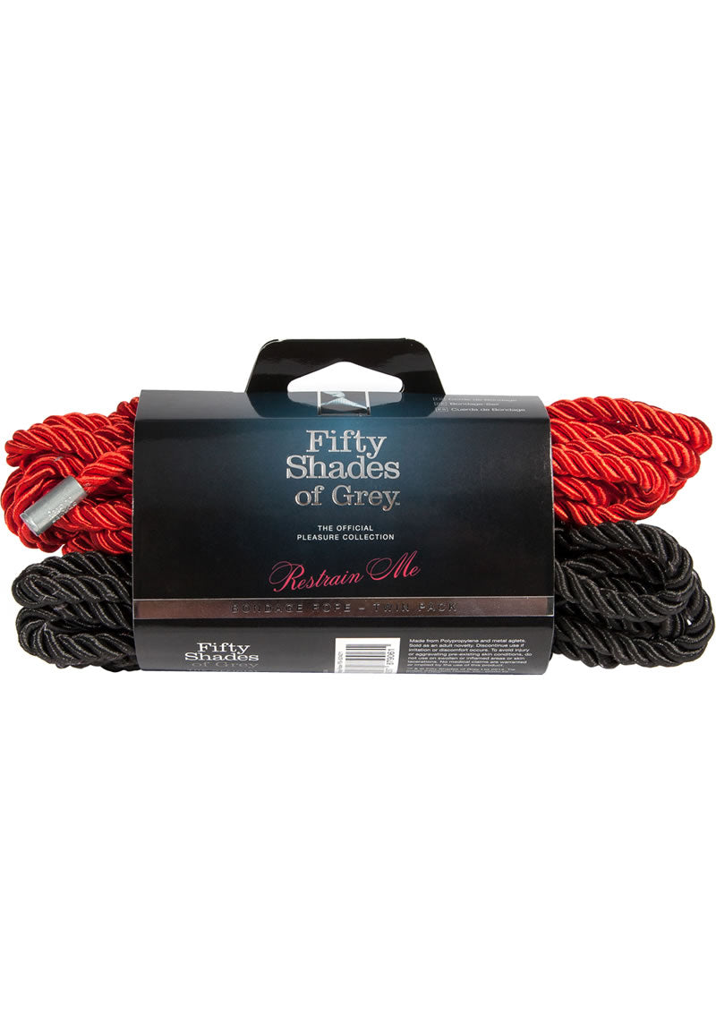 Fifty Shades Of Grey Restrain Me Bondage Rope 16ft Twin Pack - Multipl ...
