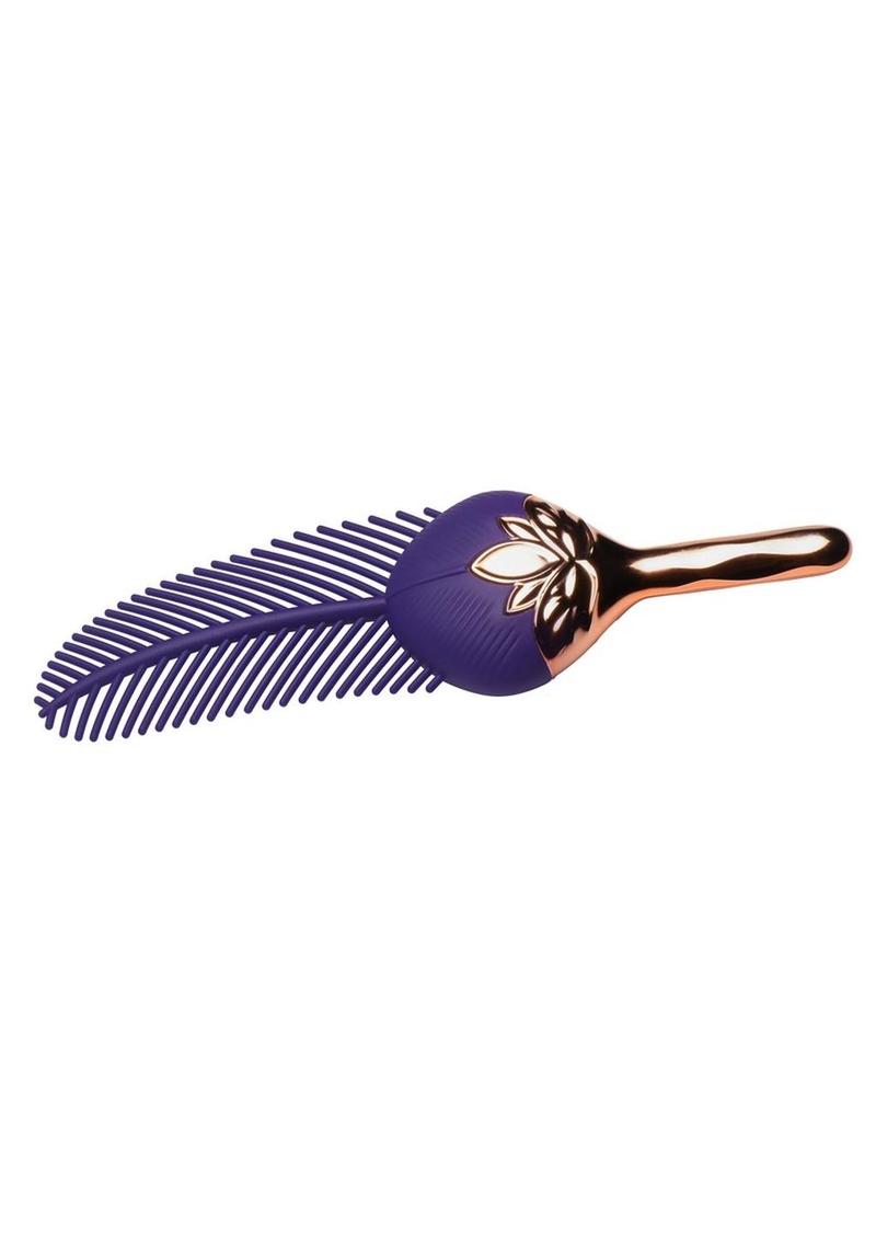 Master Series The Tickler Vibrating Rechargeable Silicone Feather Tick ...