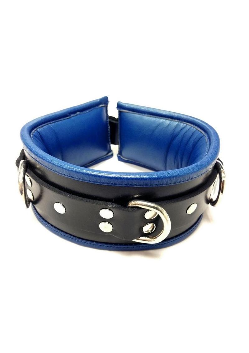 Rouge 3 D-Ring Padded Leather Adjustable Collar – Fantasy Fun Factory