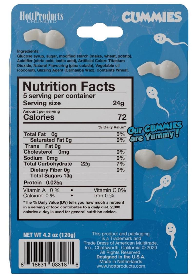 Cummies Sperm Shaped Gummies - Pina Colada Flavored – Fantasy Fun Factory