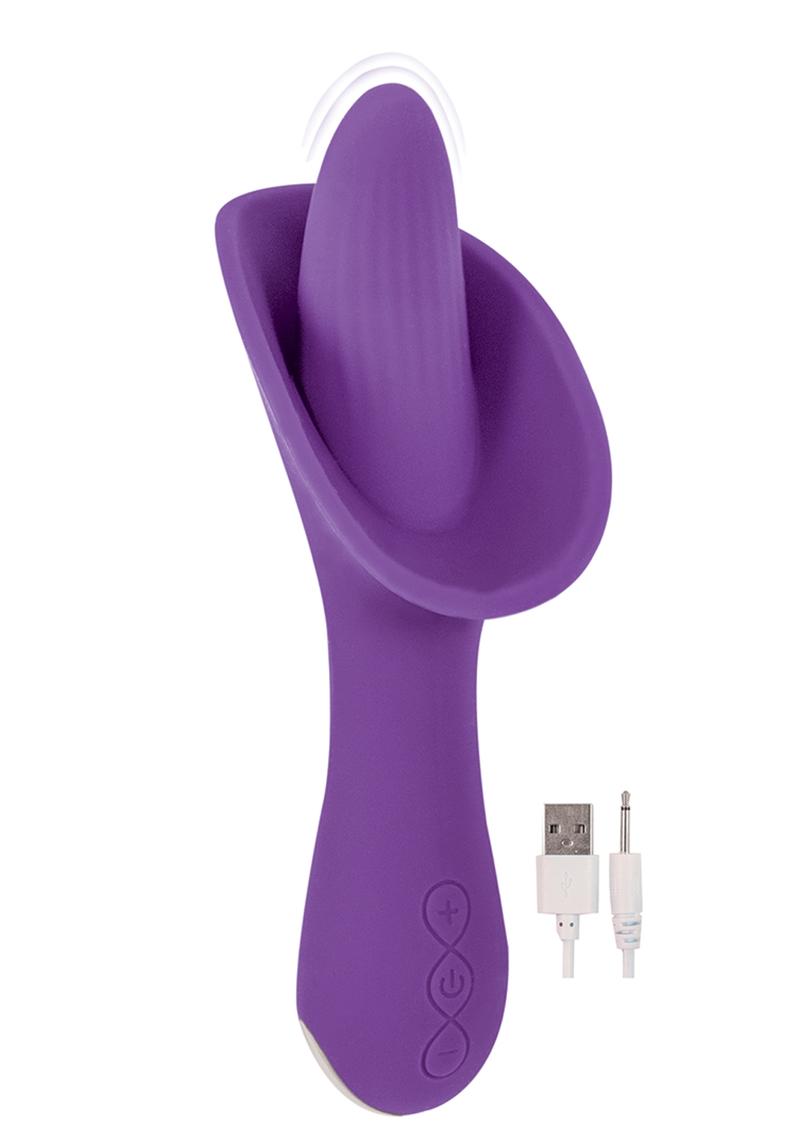 Devine Vibes Vibro Tongue Clit Hugger Rechargeable Silicone Vibrator – Fantasy Fun Factory
