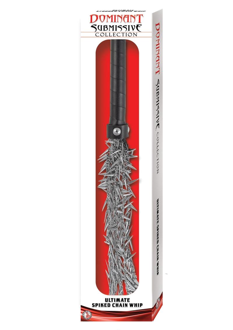 Dominant Submissive Collection Ultimate Spiked Chain Whip – Fantasy Fun ...