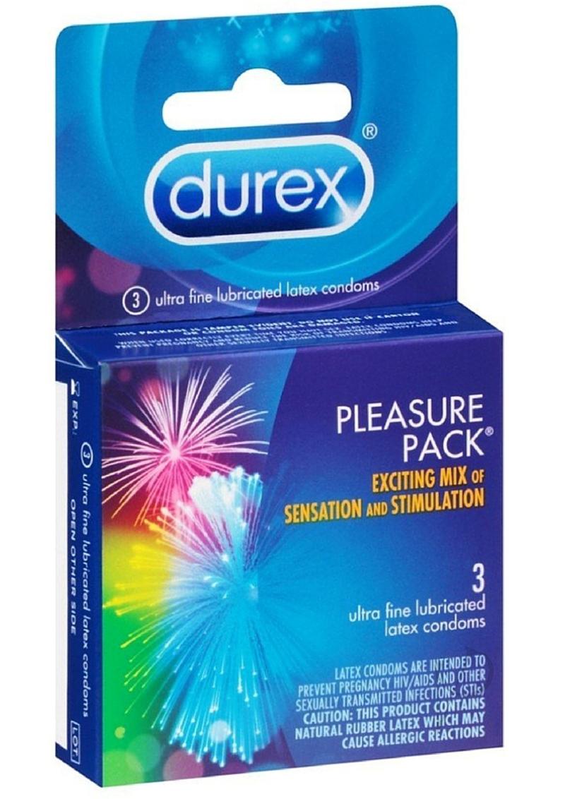 Durex Pleasure Pack Lubricated Latex Condoms – Fantasy Fun Factory