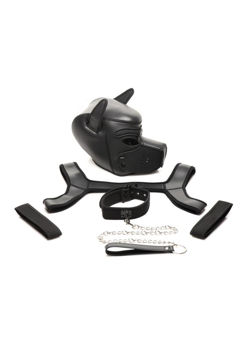 Master Series Full Pup Arsenal Set Neoprene Puppy Hood, Chest Harness ...