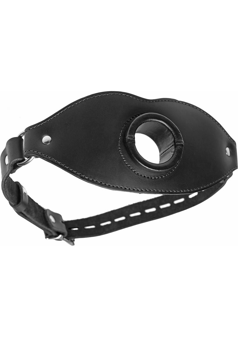 Master Series Leather Locking Open Mouth Gag – Fantasy Fun Factory