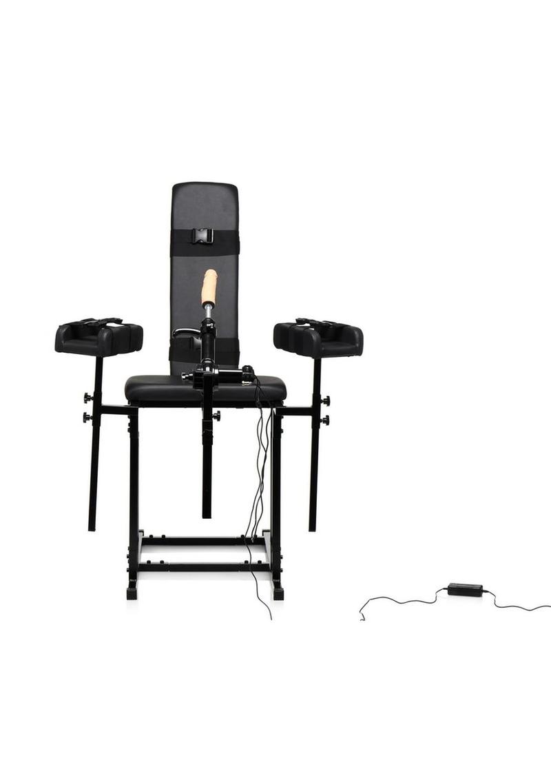 Master Series Obedience Chair with Sex Machine – Fantasy Fun Factory