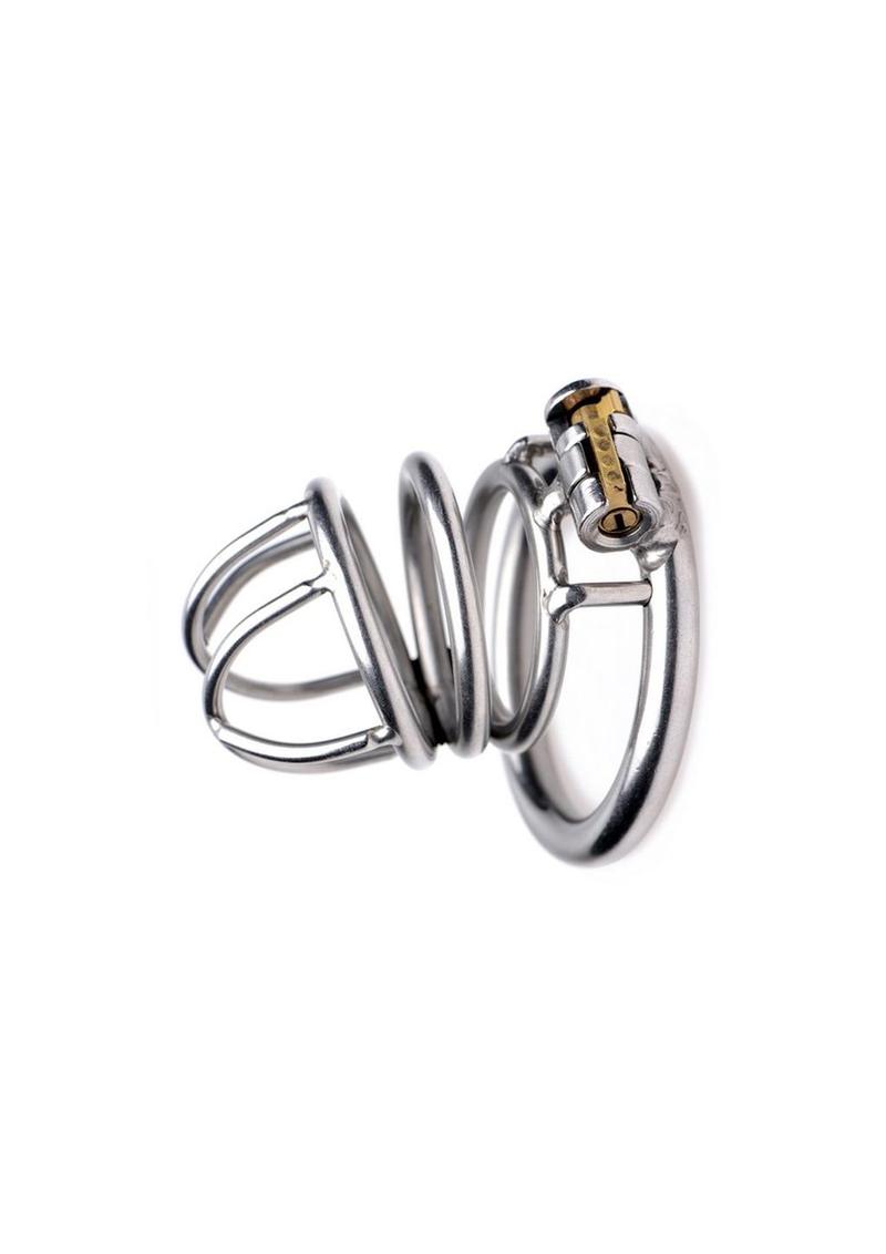 Master Series The Pen Deluxe Locking Chastity Cage – Fantasy Fun Factory