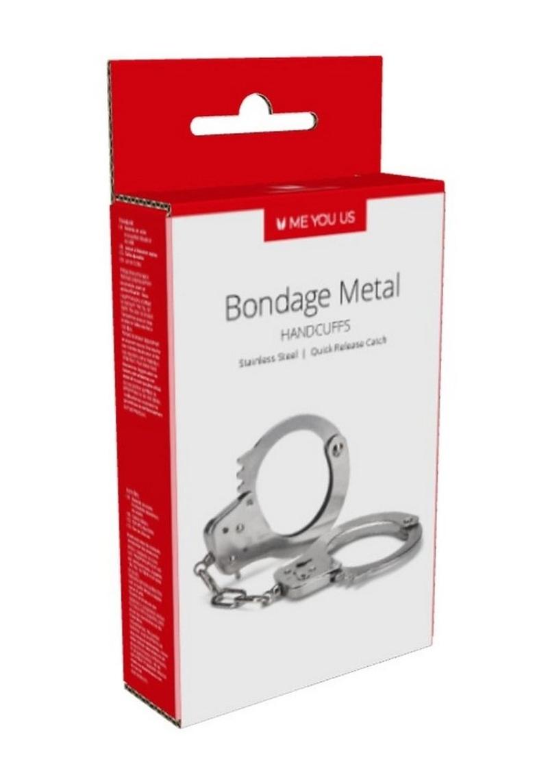 ME YOU US Bondage Metal Handcuffs - Stainless – Fantasy Fun Factory