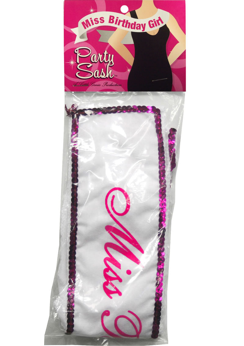 Miss Birthday Girl Party Sash – Fantasy Fun Factory