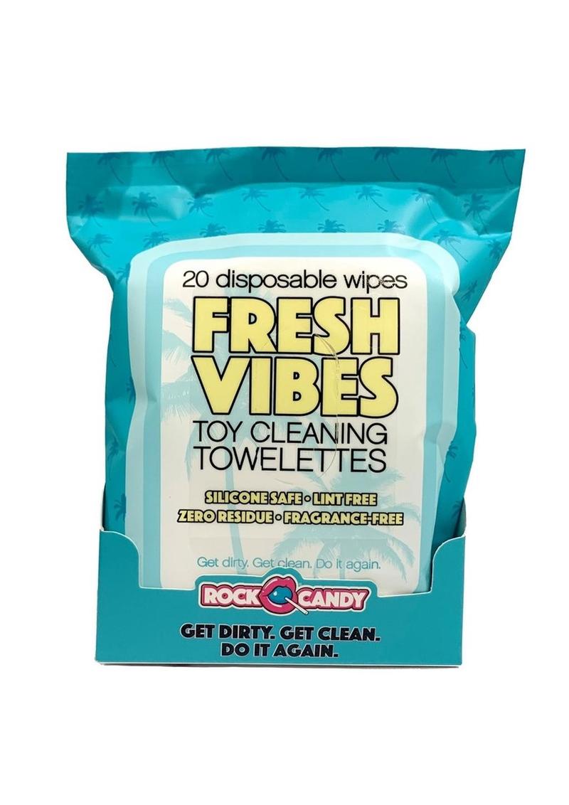 Rock Candy Fresh Vibes Toy Cleaning Wipes Travel – Fantasy Fun Factory