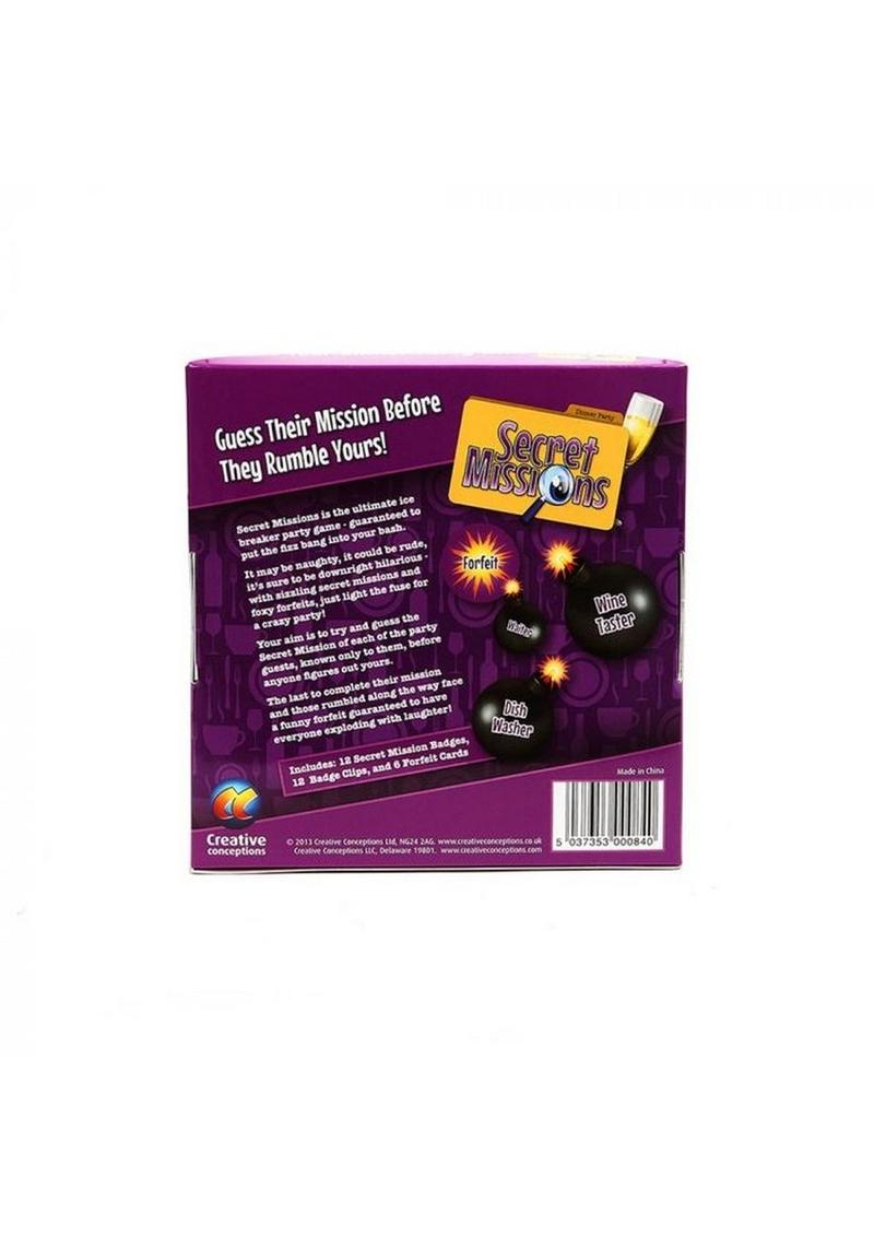 Secret Missions Dinner Party Game – Fantasy Fun Factory