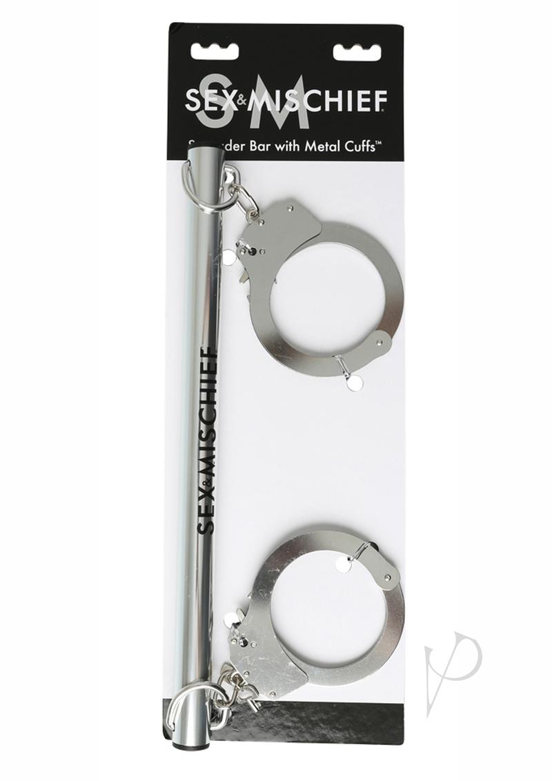 Sex and Mischief Spreader Bar with Metal Cuffs – Fantasy Fun Factory