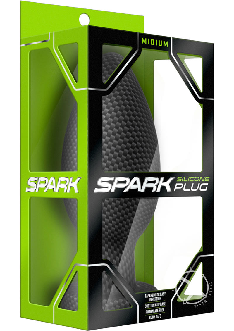 Spark Silicone Butt Plug - Medium - Carbon Fiber – Fantasy Fun Factory
