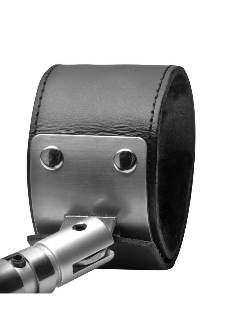 Strict Leather Adjustable Swiveling Spreader Bar with Leather Cuffs ...