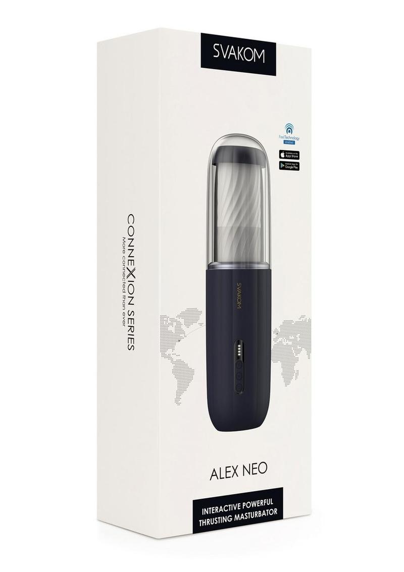 Svakom Alex Neo Interactive Thrusting Masturbator – Fantasy Fun Factory