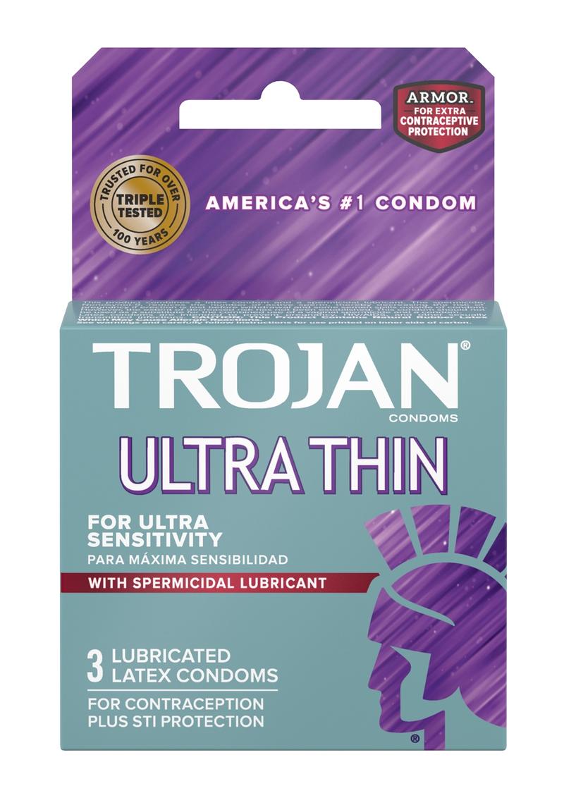 Trojan Ultra Thin Armor Spermicide Condom – Fantasy Fun Factory
