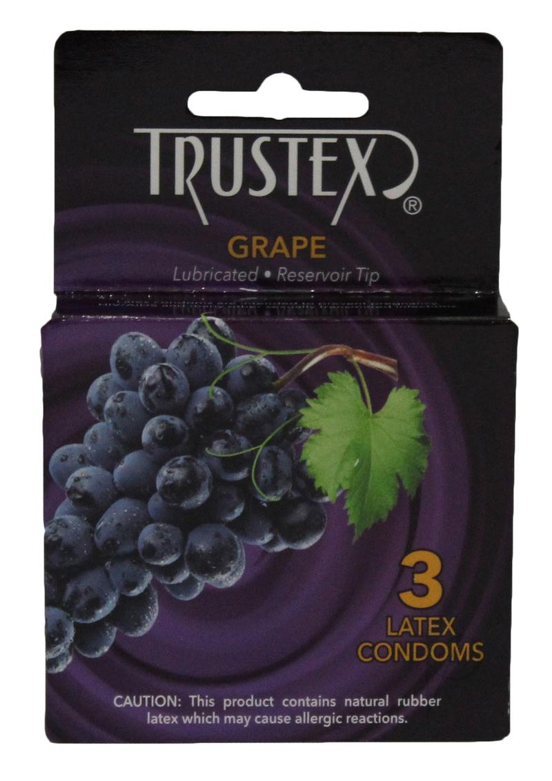 Trustex Lubricated Reservoir Tip Flavored Latex Condom Grape – Fantasy ...