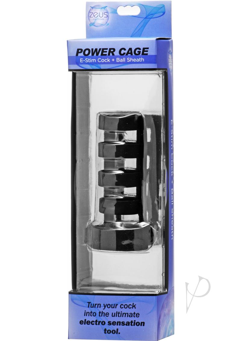 Zeus Electrosex Power Cage Silicone E-Stim Cock and Ball Sheath ...